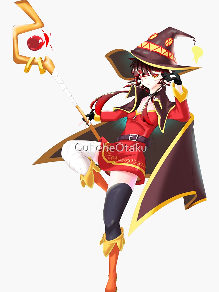 "Cute Arch Wizard and her "Explosion"" Sticker for Sale by GuheheOtaku ...