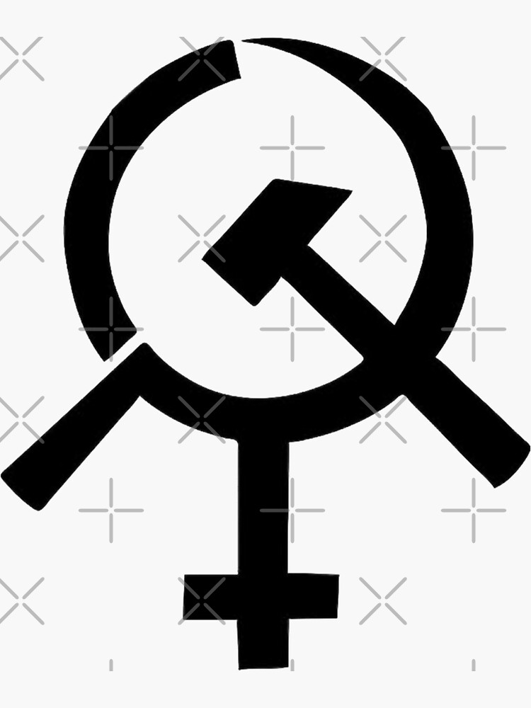 "Marxist feminist symbol" Sticker for Sale by Miafem | Redbubble