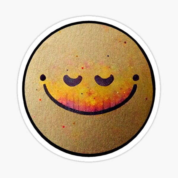 "Weird Smiley Face :) version 4" Sticker for Sale by SmileyDan | Redbubble
