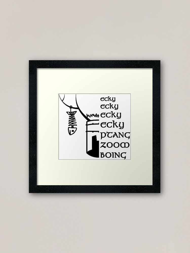 "Ecky ecky" Framed Art Print for Sale by dynamitfrosch | Redbubble