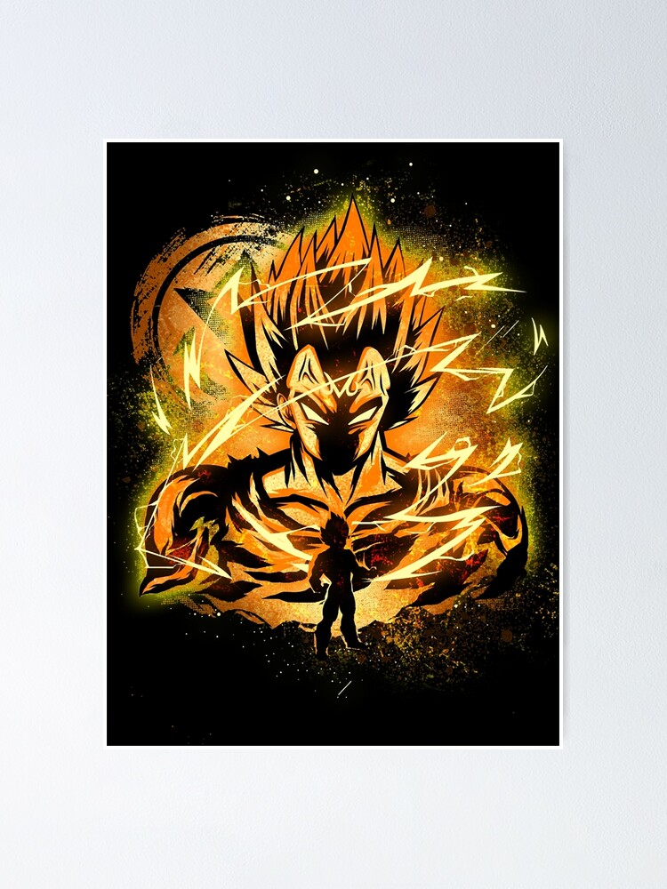 "Golden Saiyan Kaioken" Poster for Sale by StevenCassidy | Redbubble