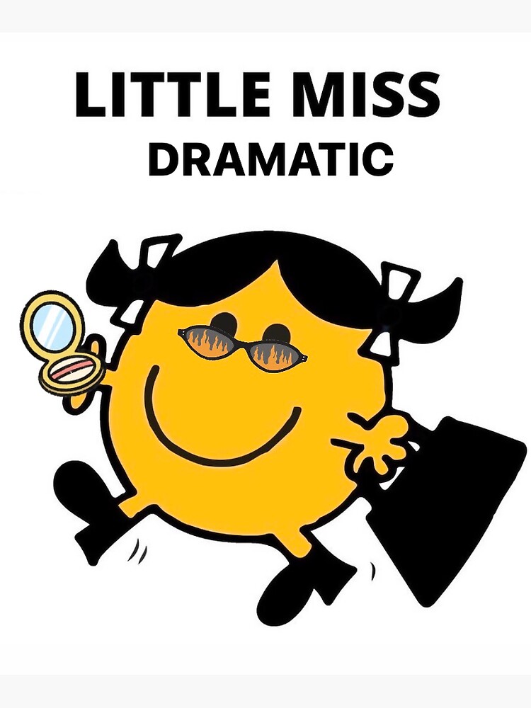 "Little Miss Dramatic " Sticker for Sale by Kaylaskie | Redbubble