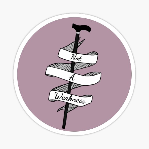 "Not A Weakness" Sticker for Sale by nighttimenoodle | Redbubble