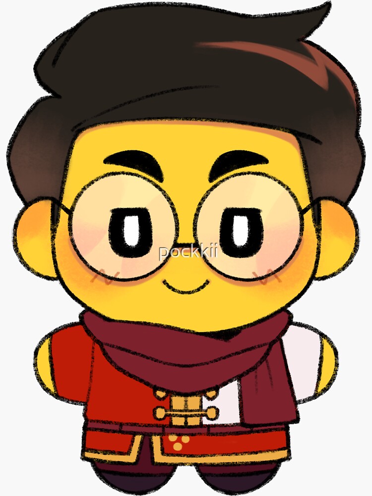 "Tiny Mr. Tang" Sticker for Sale by pockkii | Redbubble