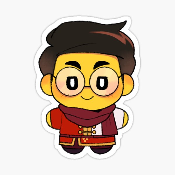 "Tiny Mr. Tang" Sticker for Sale by pockkii | Redbubble