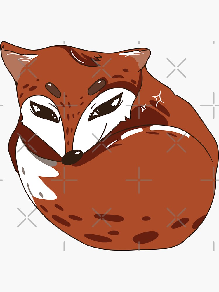 "Sly Fox" Sticker for Sale by JesskeCreations | Redbubble
