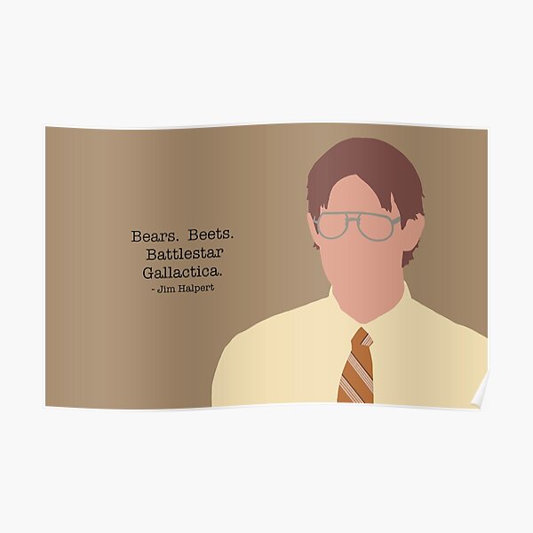 "Dwight Impersonation" Poster for Sale by AspenTreeDraw | Redbubble