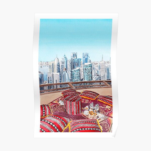 "Doha, Qatar" Poster for Sale by NorrskenArt | Redbubble