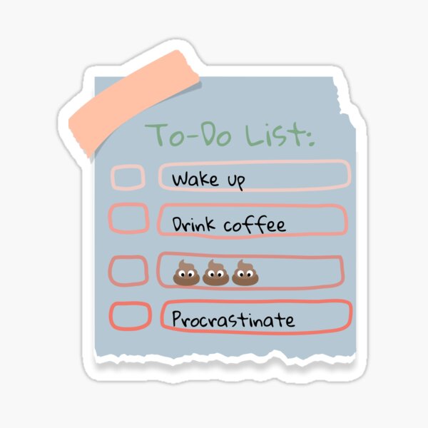 "To-Do List " Sticker for Sale by KonTheHero | Redbubble