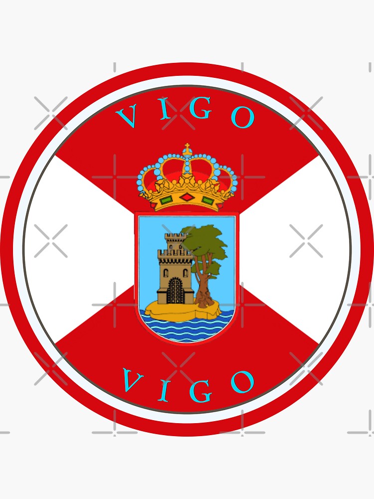"City of Vigo Spain" Sticker for Sale by FedSherDesign | Redbubble