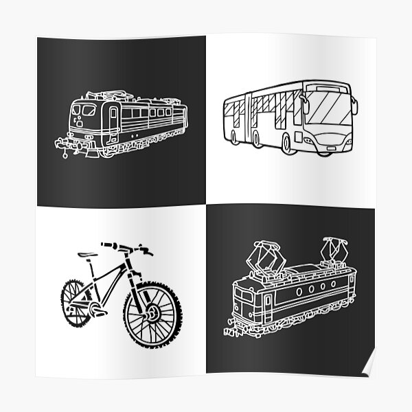 "One Less Car Ride A Bike Train Bus Tram Trike Tricycle Share The Road ...