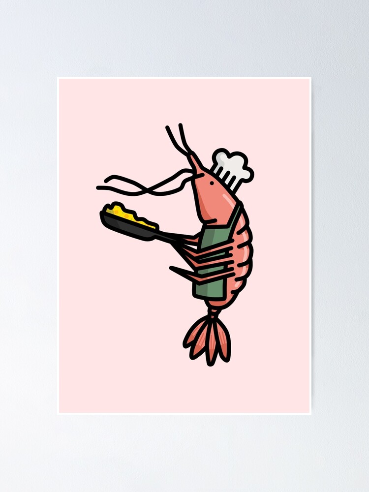 "Shrimp Fried Rice | Chinese Food Pun Meme | Cute" Poster for Sale by ...