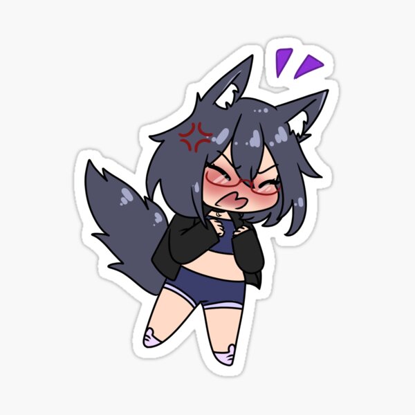 "Angy" Sticker for Sale by Katsumi-Awoo | Redbubble