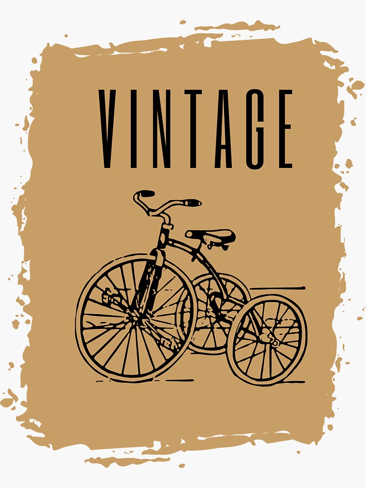 "Vintage tricycle" Sticker for Sale by masoodur | Redbubble