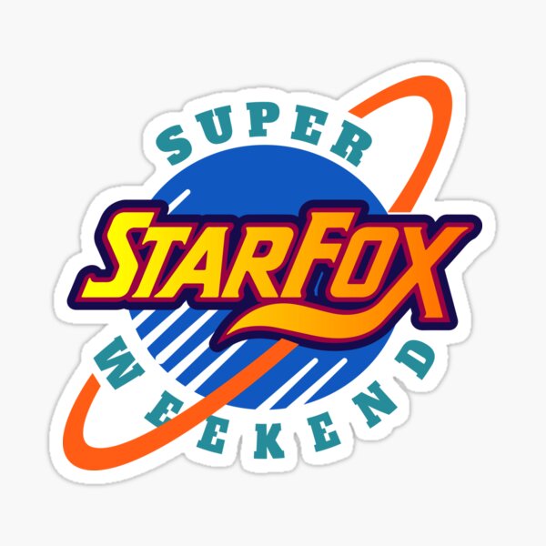 "StarFox Super Weekend" Sticker for Sale by GameCafe | Redbubble