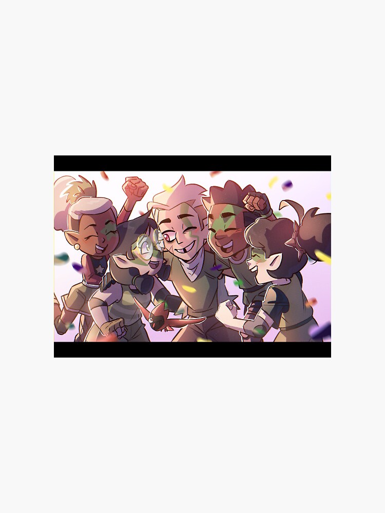 "Emerald Entrails Huddle" Sticker for Sale by TheCartoonHub | Redbubble