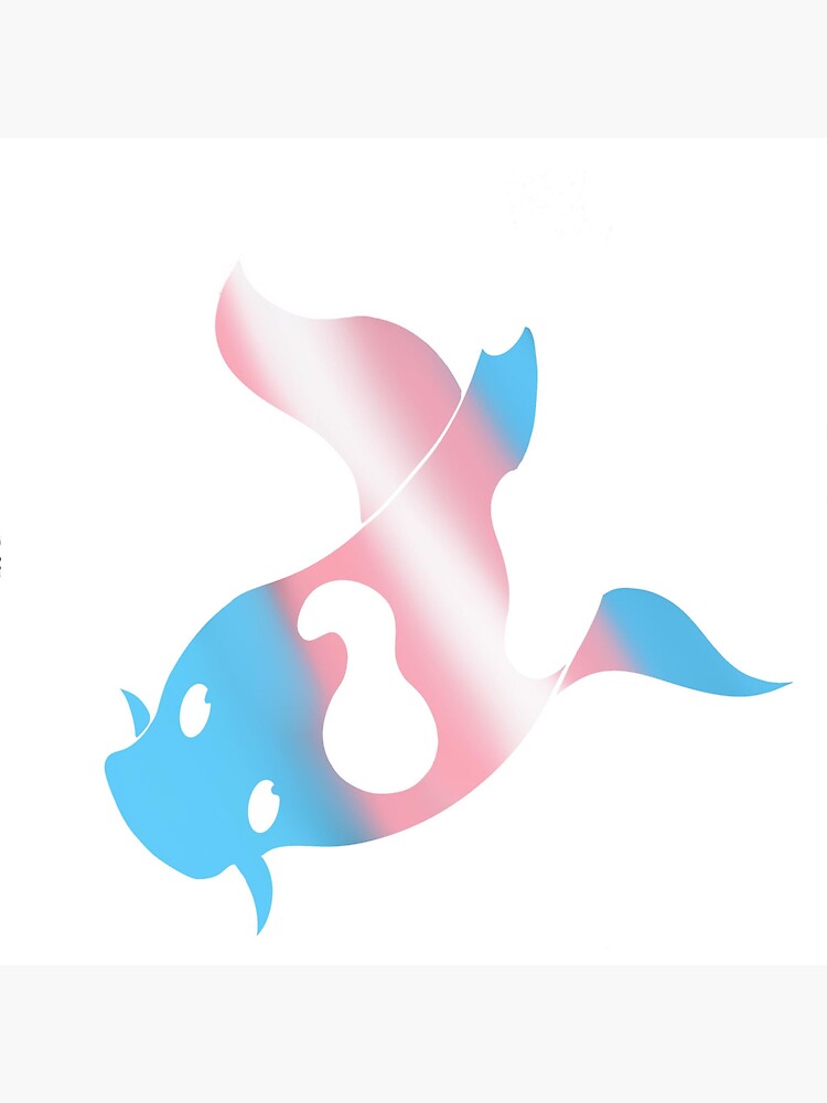 "Koi the Trans Fish" Sticker for Sale by MyCosmicSide | Redbubble