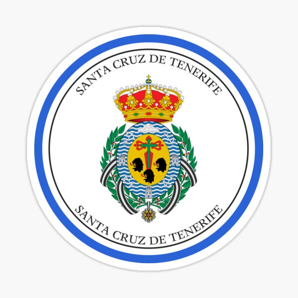 "City of Santa Cruz de Tenerife Spain" Sticker for Sale by ...
