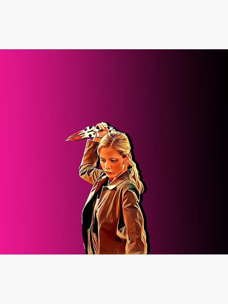 "'Buffy in Pink' by JACKASH" Art Print for Sale by JackAsh | Redbubble