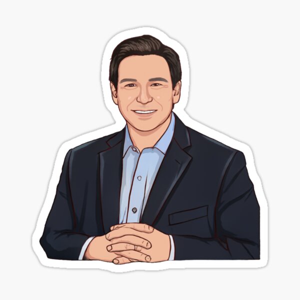 "Governor Ron DeSantis" Sticker for Sale by PoliSti | Redbubble