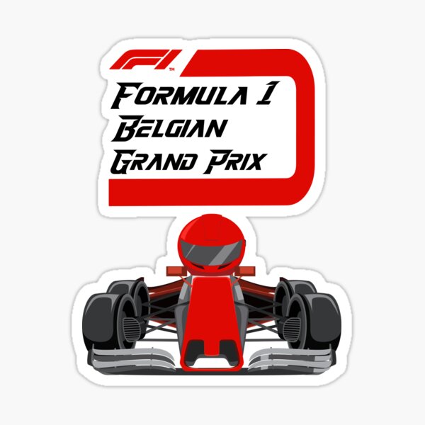 "Belgium Grand Prix formula one" Sticker for Sale by thatpochguy ...