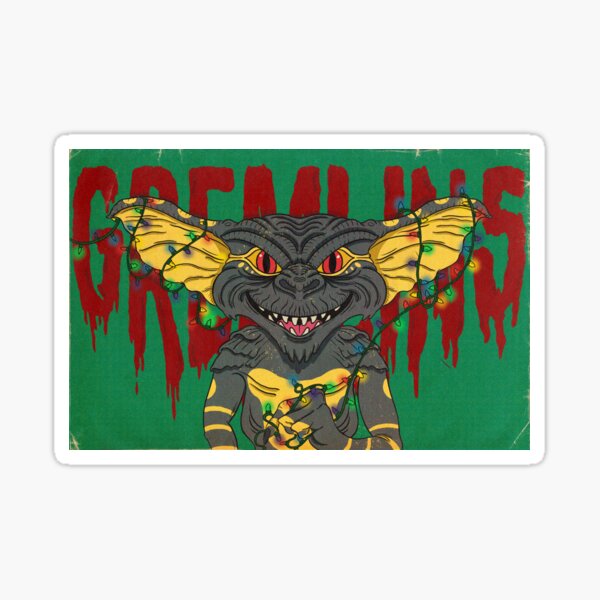 "Gremlins Japanese Movie" Sticker for Sale by sebastianaudra | Redbubble