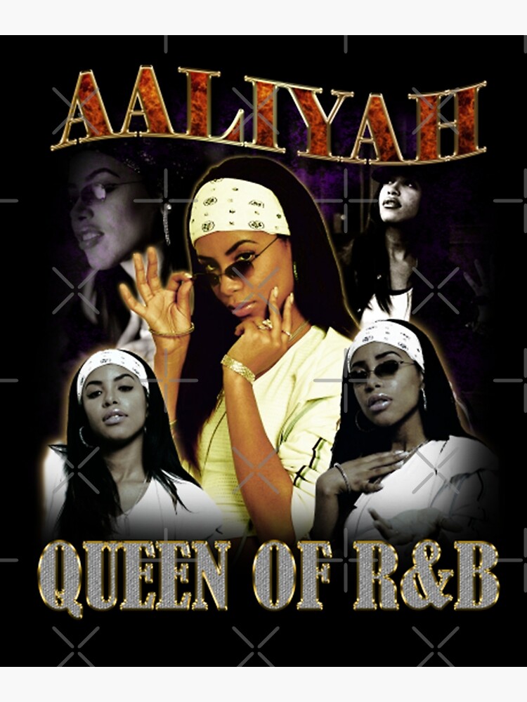 "AAliyah Queen Of R&B 90s Gift Fan" Poster for Sale by RichardsonArt | Redbubble