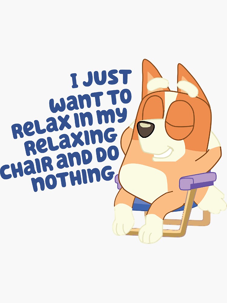 "Relaxing Chair" Sticker for Sale by charlotte5987 | Redbubble