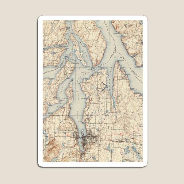 Map Of The Puget Sound Gifts & Merchandise | Redbubble