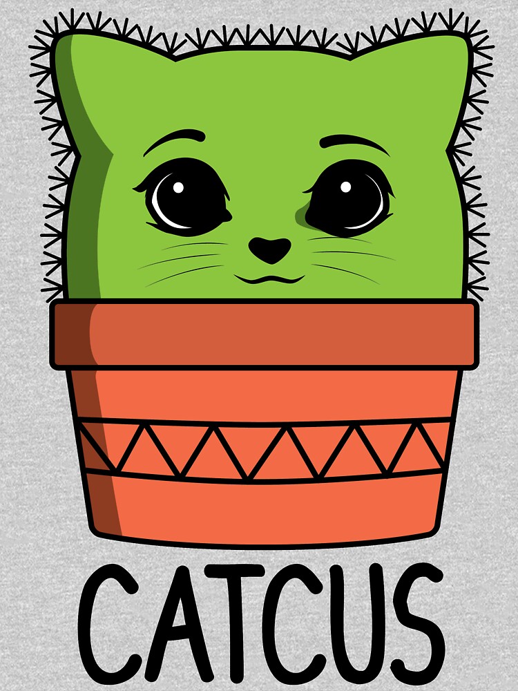 "Catcus - Funny Cactus Cat Pun Shirt for Cat Lovers" T-shirt for Sale ...