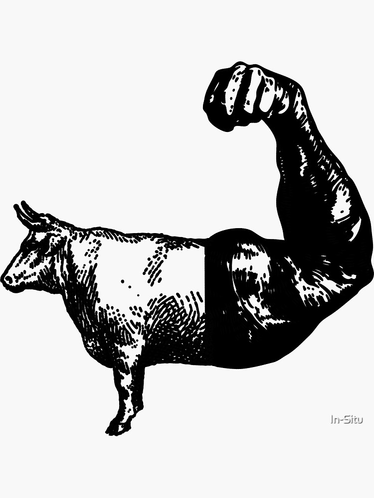 "Strong as an Ox" Sticker by In-Situ | Redbubble