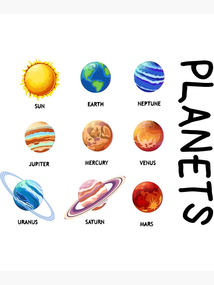 "Planets Colour " Poster for Sale by Printsinthega | Redbubble