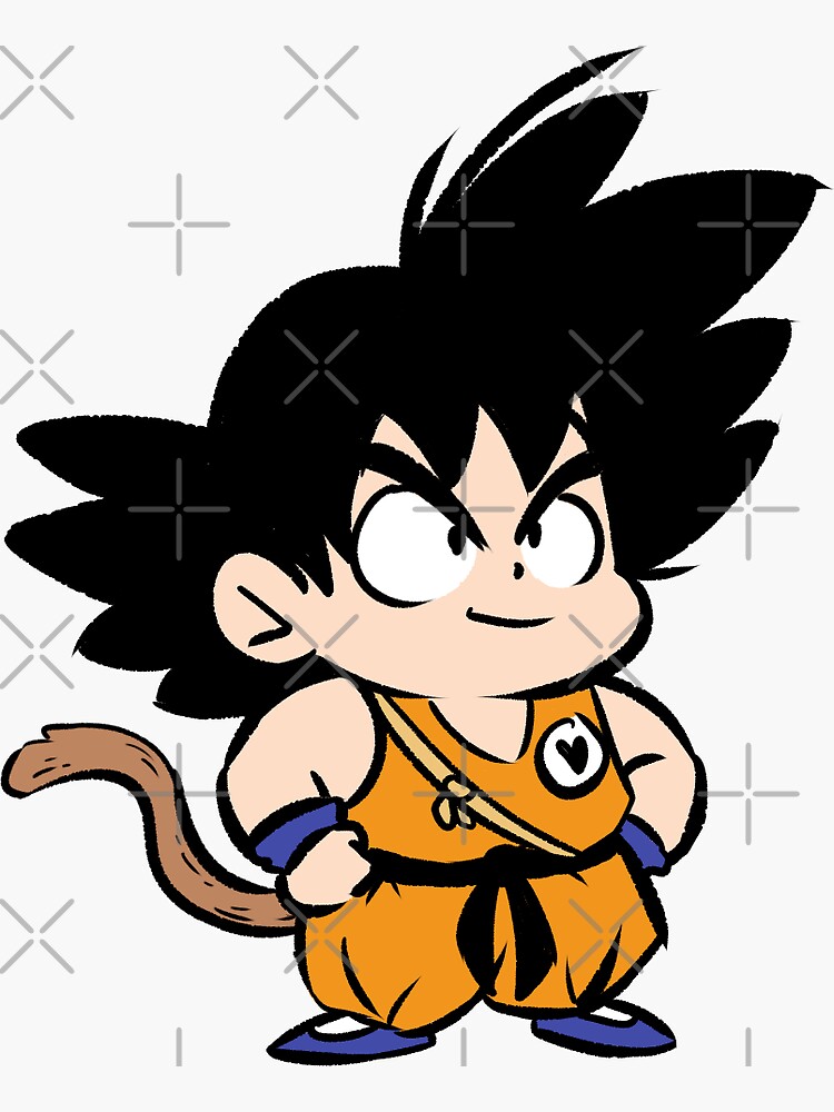 "Chibi Goku" Sticker for Sale by thebirdy74 | Redbubble