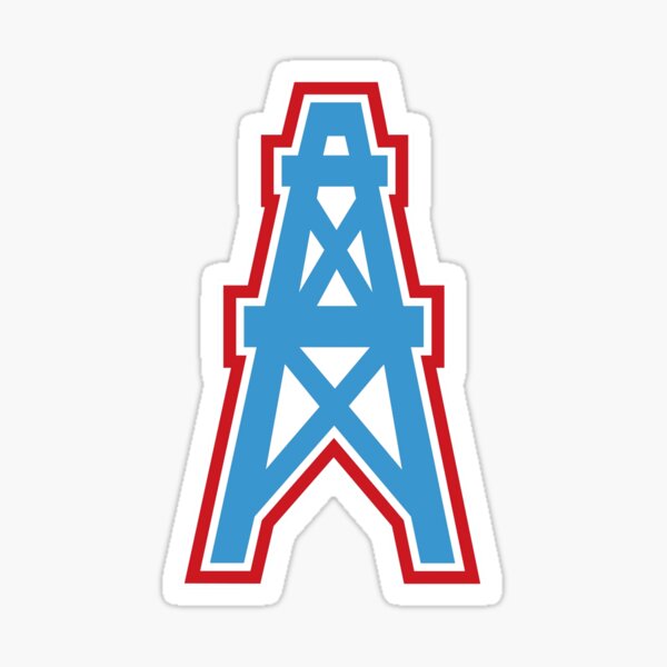 "Houston Oilers Logo" Sticker for Sale by velvelatri | Redbubble
