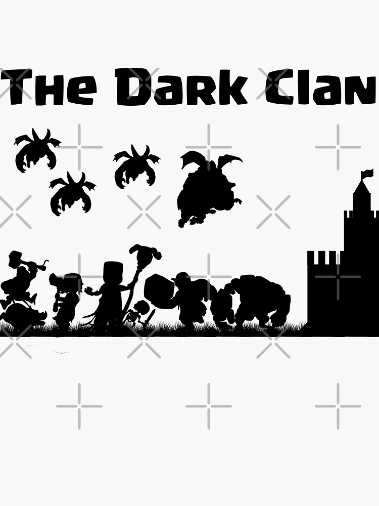 "Dark Clan" Sticker for Sale by InTrendSick | Redbubble