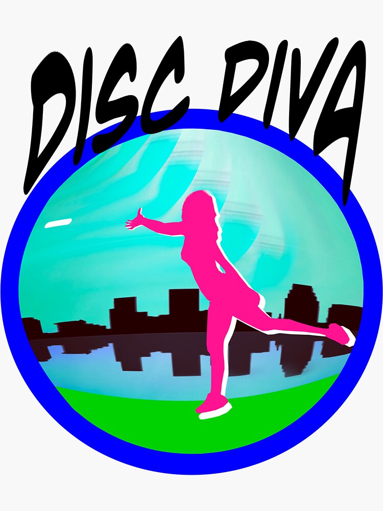 "Disc Golf Diva " Sticker for Sale by WinArtDesigns | Redbubble