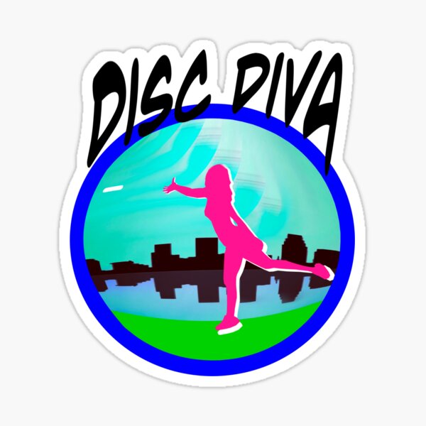 "Disc Golf Diva " Sticker for Sale by WinArtDesigns | Redbubble