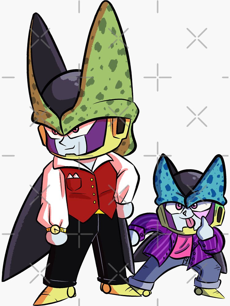 "Perfect Cell and Jr Drip" Sticker for Sale by thebirdy74 | Redbubble