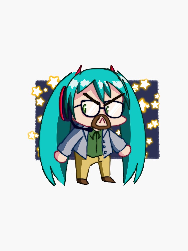 "Walter Miku? Hatsune White?" Sticker for Sale by thebirdy74 | Redbubble