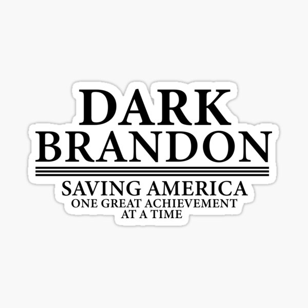" Dark Brandon" Sticker for Sale by nkrumahboah | Redbubble