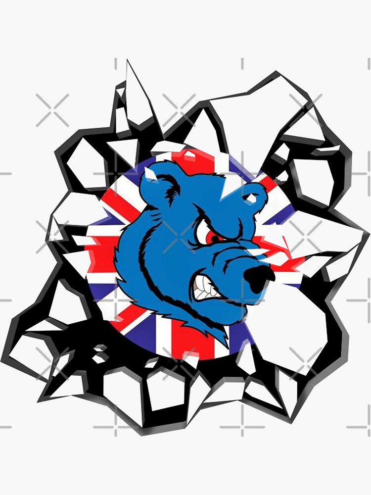 " Union bears from Scotland" Sticker for Sale by vectorfootball | Redbubble
