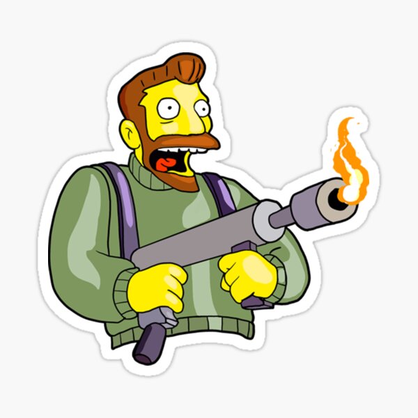 "New Hank Scorpio_Essential" Sticker for Sale by Mithous | Redbubble