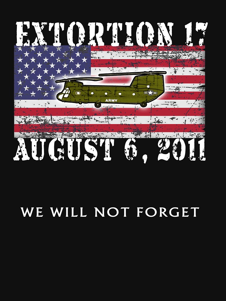 "Extortion 17 US Army Military Seal Team Six Tribute T Shirt" T-shirt ...