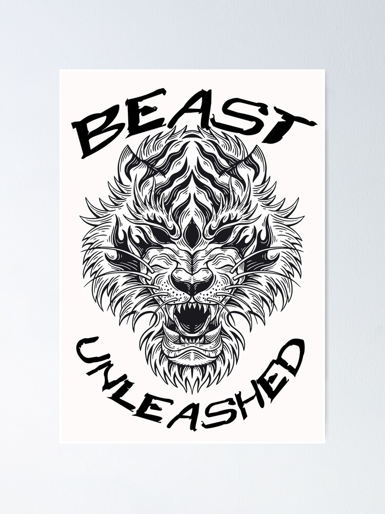 "Gym Beast Unleashed Gym Tiger" Poster for Sale by Benb2567 | Redbubble