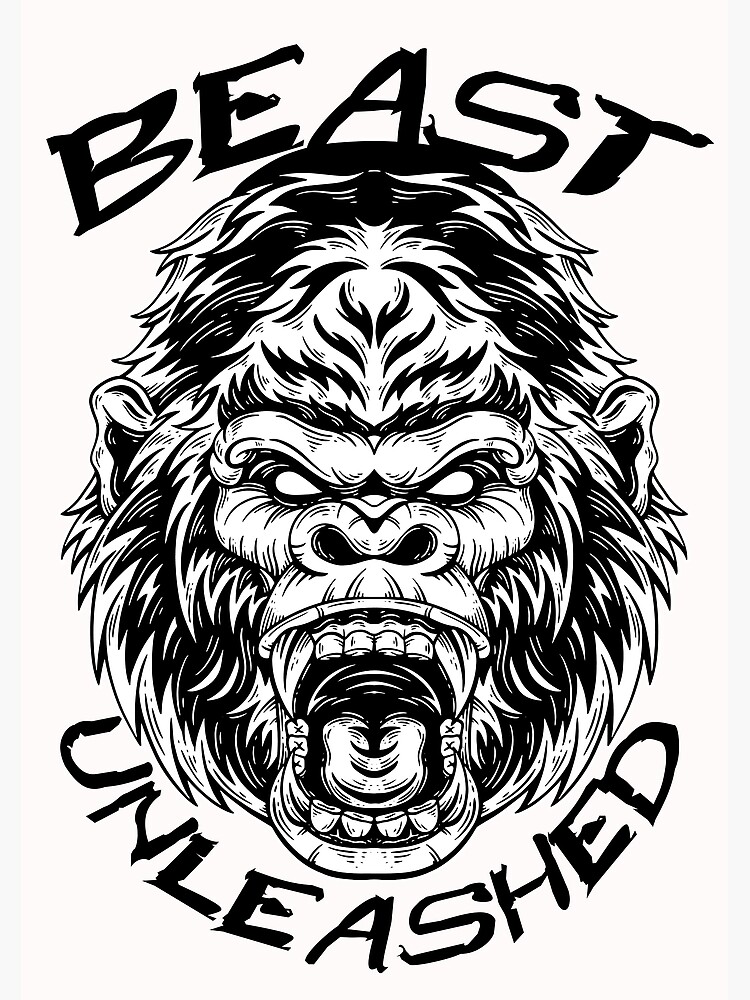 "Gym Beast mode Gym Gorilla " Poster for Sale by Benb2567 | Redbubble