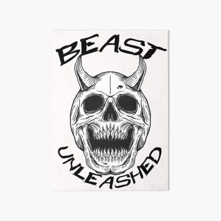 "Gym Beast mode Gym Skull " Art Board Print for Sale by Benb2567 ...