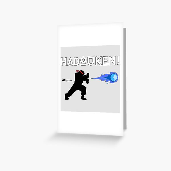 "Street Fighter, Ryu Hadouken Fireball Fan Art" Greeting Card for Sale ...
