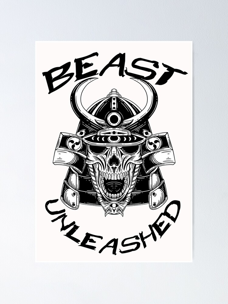 "Gym Beast mode Gym Samurai " Poster for Sale by Benb2567 | Redbubble