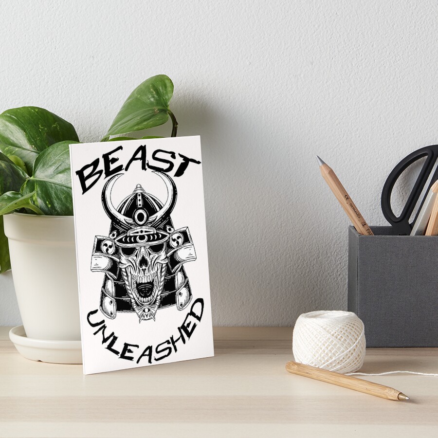 "Gym Beast mode Gym Samurai " Art Board Print for Sale by Benb2567 ...