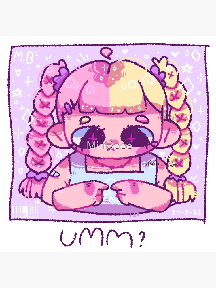 "UMM? " Sticker for Sale by MiriBeee | Redbubble